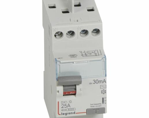 Interrupteur différentiel | DX3 | 2P 30mA | Type AC | Bornes à vis | Legrand | Interrupteur ...