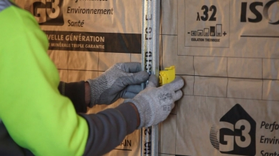 Appui Optima 2 15‑45 – Fixation isolation mur intérieur | ISOVER